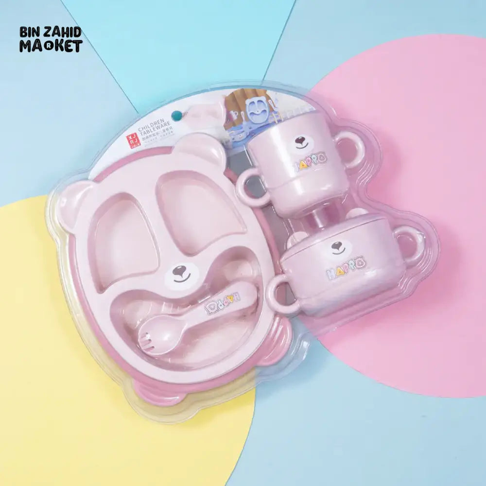 BABY TABLEWARE FEEDING SET – SAFE DURABLE & EASY TO CLEAN - PINK