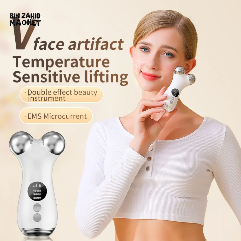 V-FACE EMS ROLLER MASSAGER – MICROCURRENT FACE LIFT & ANTI-WRINKLE DEV