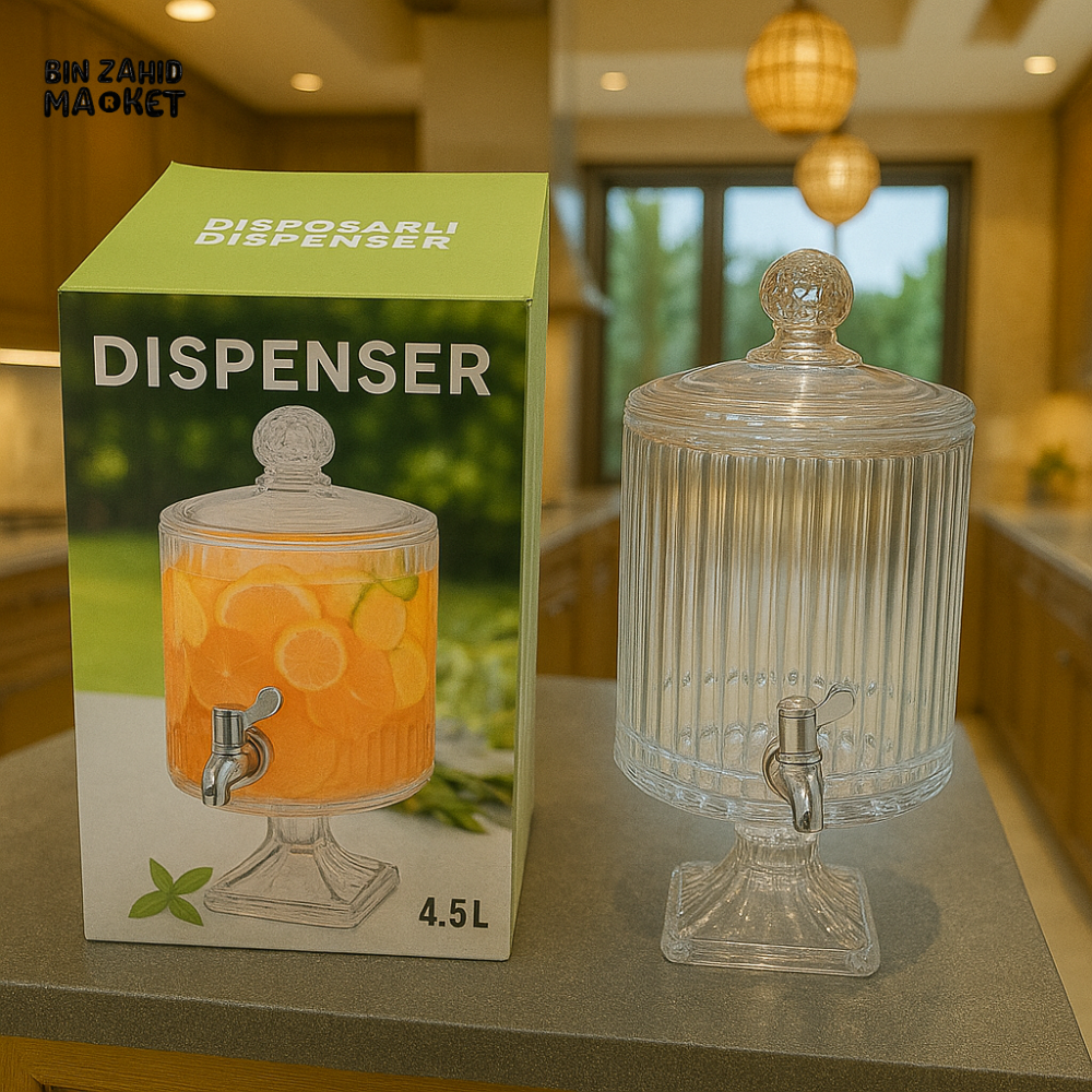 GLASS BEVERAGE DISPENSER - 4.5L RA-016-014D