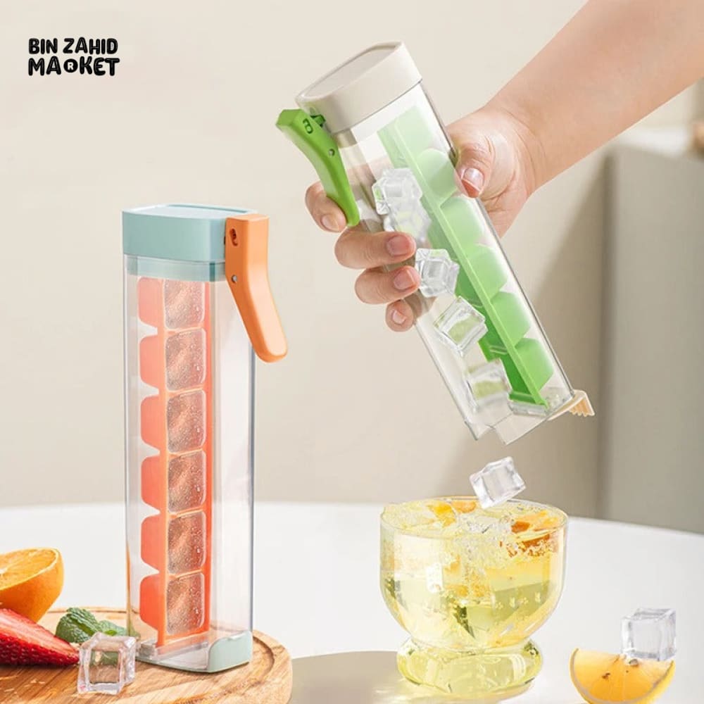 PRESS TYPE ICE CUBE TRAY EASY DEMOLD DIY ICE MAKER FOR COCKTAILS AND B